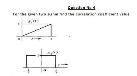 solved for the given two signal find the correlation