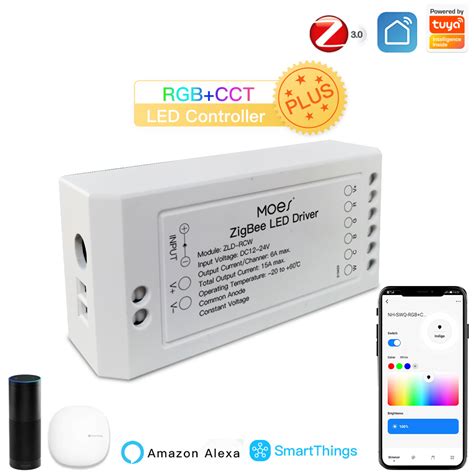 Zigbee Rgb Cct Led Strip Light Controller Flexible Dimmer Driver Module Smart Life Wireless