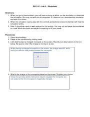PHY Lab Worksheet Docx PHY Lab Worksheet Directions Course Hero