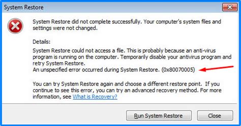 System Restore Failed With An Error Message DiskInternals