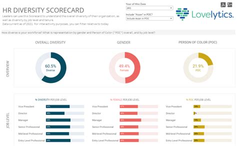 Workbook Lovelytics Hr Diversity Scorecard