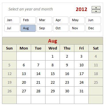 Excel Pivot Table Calendar Demo Explanation