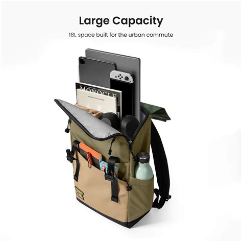 Tomtoc Slash T64 Laptop Backpack 16 กระเป๋าเป้สะพายหลัง Green 425