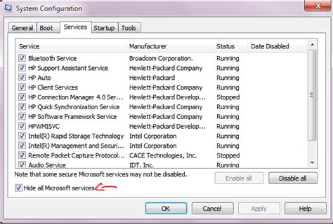Remove The List In Msconfig Startup Program And Services