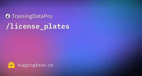 trainingdatapro license plates · datasets at hugging face