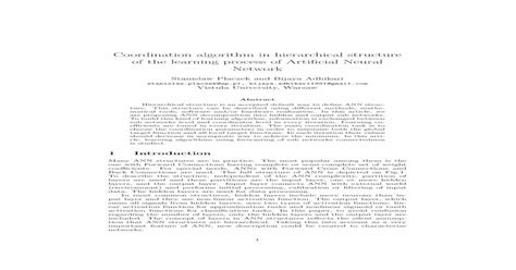 coordination algorithm in hierarchical structure of the people cs vt