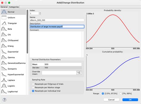Distribution Sampling Options