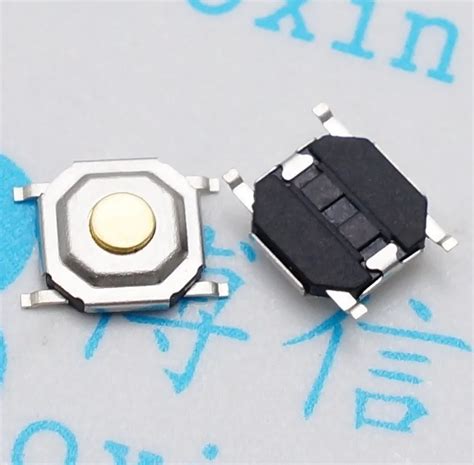 100pcs 4 4 1 5mm light touch switch smd4 waterproof on off touch button