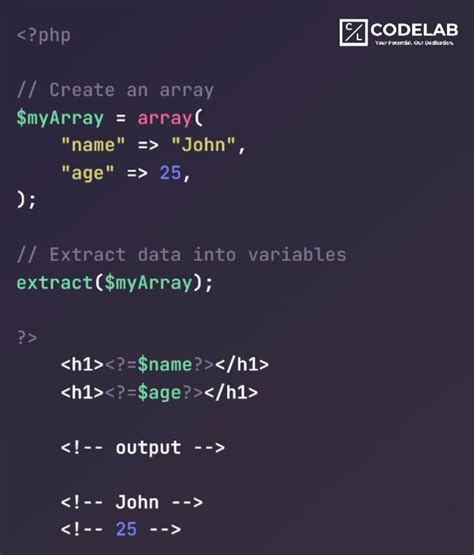 How Extract Function Works In Php Codelab It Solutions Posted On The