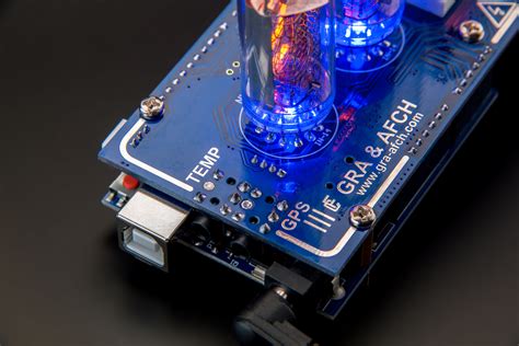 In 14 Shield Nixie Clock With Dots Smf Rgb Usb Tunes Tubes Sockets Column With