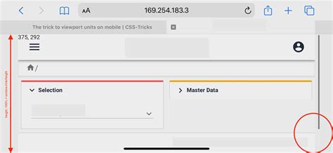 Css IOS Safari Landscape The Address Bar Height Is Added After The Content Although The