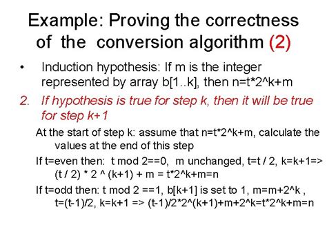 Proving The Correctness Of Algorithms Algorithm Design And