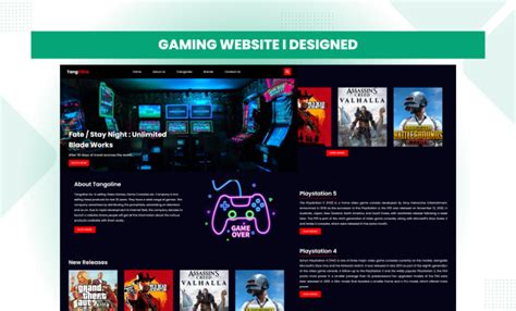 design gaming website clone using pure css html and js by m ahsan75