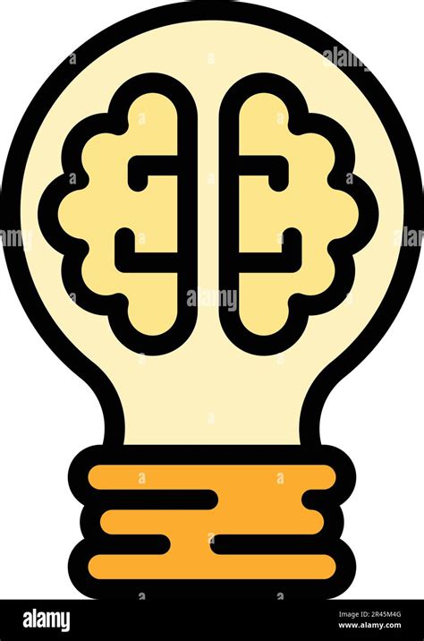 Bright Smart Lightbulb Icon Outline Bright Smart Lightbulb Vector Icon For Web Design Isolated