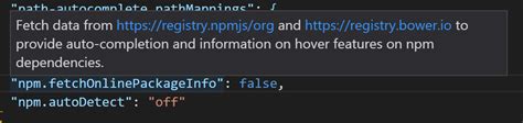 Allow Npm Module Suggestions To Be Disabled In Javascript Import Paths