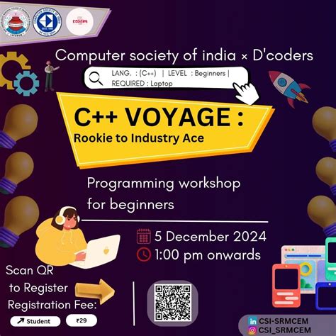 computer society of india csi srmcem on linkedin csisrmcm cplusplusworkshop