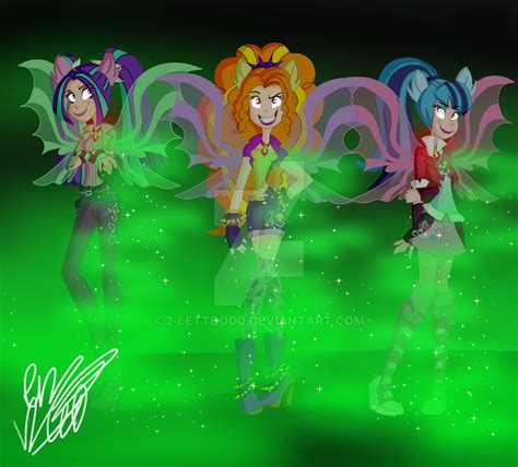 Mlp The Dazzling Sirens By 2 Lettdodd On Deviantart