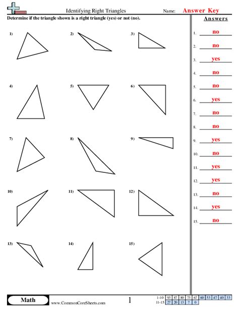 Identify Right Triangle