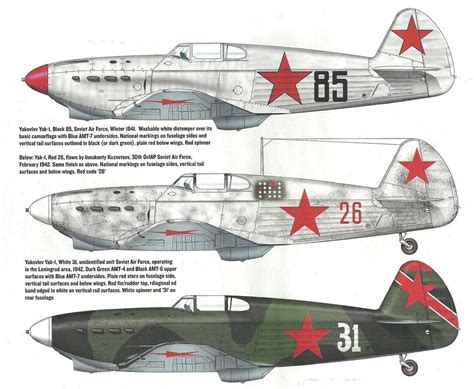Yakovlev Yak 1 Yak 3 Drawing Yak 9t Drawing Russian Aircraft