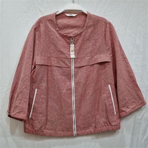 데이텀 여성 면마 집업 자켓 세컨웨어