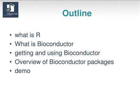Ppt Bioconductor Tutorial Powerpoint Presentation Free Download Id8354