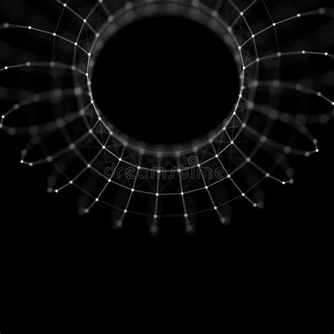 Abstract Cybernetic Particles Background Plexus Fantasy Technology