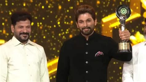 Telangana Gaddar Film Awards Allu Arjun Receives Best Actor Trophy Full List Of Winners