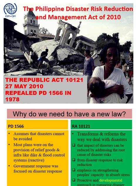 Drrm Concepts Principles And Trends Ra 10121 Pdf Disaster Risk Reduction Emergency Management
