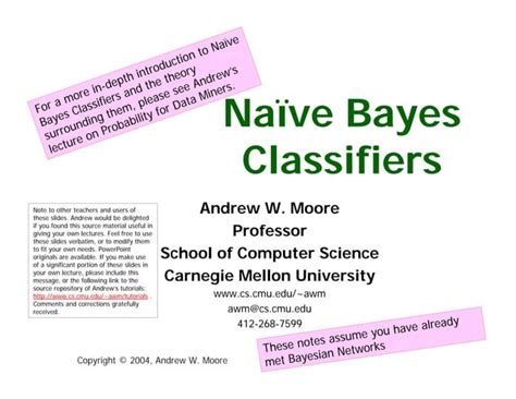 a short intro to naive bayesian classifiers pdf technology and computing
