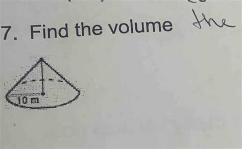 7 Find The Volume Algebra