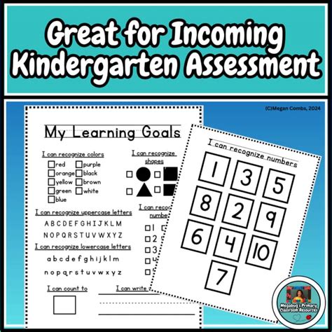 Back To School Assessment Tool For Preschool Pre K And Kindergarten