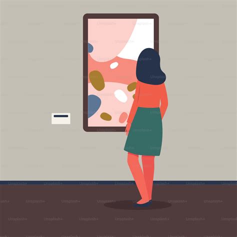 여성 미술 전시회 또는 갤러리 방문객은 박물관 컬렉션에서 사진을 볼 수 있습니다 문화와 교육 레저와 관광 배너 개념 사진 Unsplash의 미술관 이미지