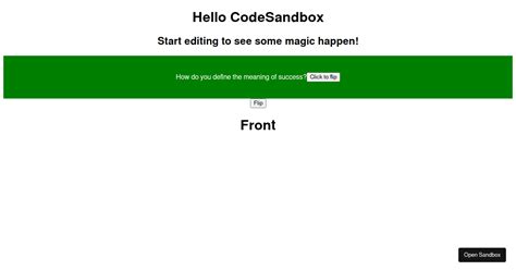 React Box Flip Examples CodeSandbox