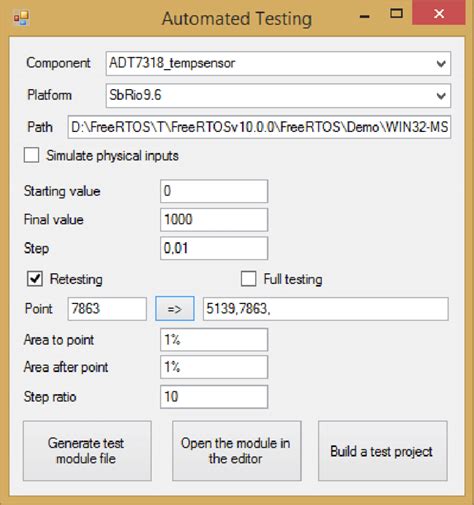 Interface Of The Automated Testing Form Download Scientific Diagram