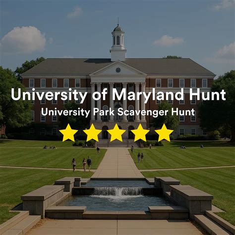 University Of Maryland College Park Scavenger Hunt University Of Maryland Hunt