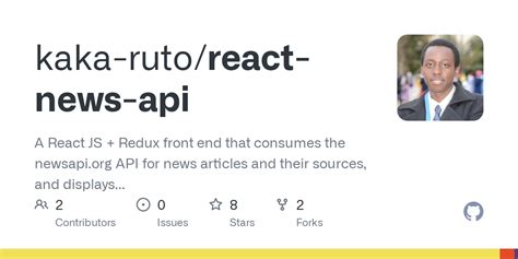 Github Kaka Ruto React News Api A React Js Redux Front End That Consumes The Newsapi Org
