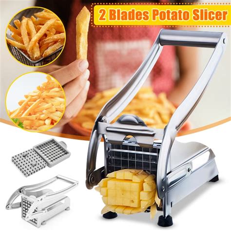 French Fry Cutter Stainless Steel Potato Slicer Veggies Chopper And