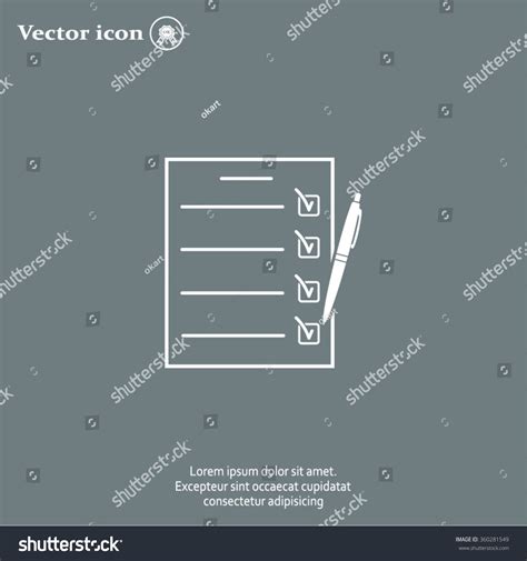 Checklist Vector Illustration Stock Vector Royalty Free 360281549 Shutterstock