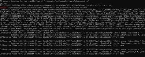 Paddle Inference Building Error With Ninja Failed Issue 47807