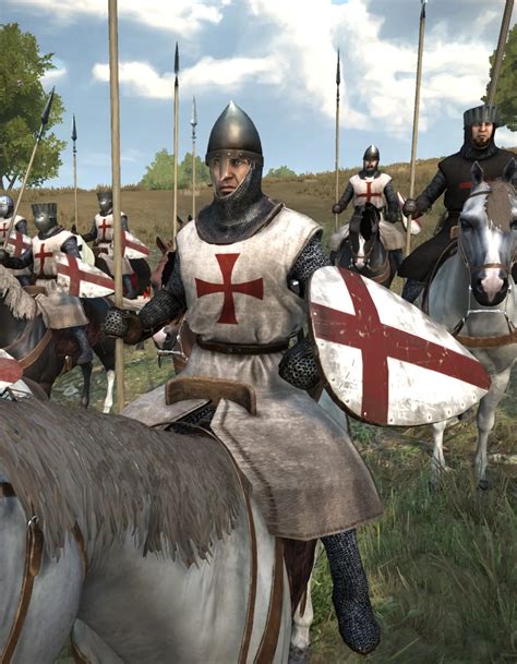 Knights Templar In Late 12th Century At Mount And Blade Ii Bannerlord