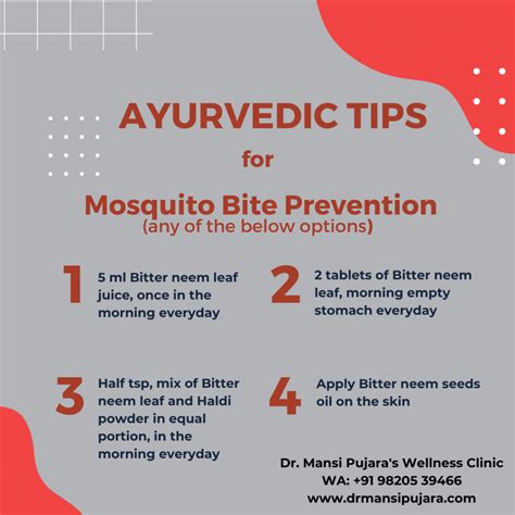 Ayurvedic Remedy For Mosquito Bite Prevention Dr Mansi Pujara