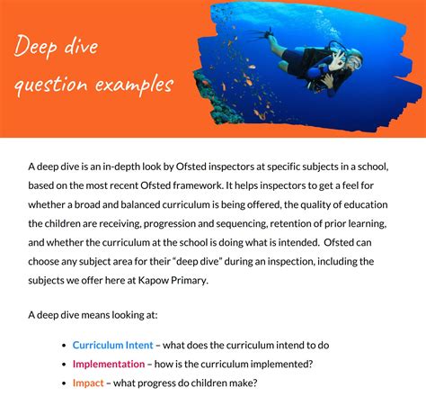 Deep Dive Questions And Answers History At William Foxworth Blog