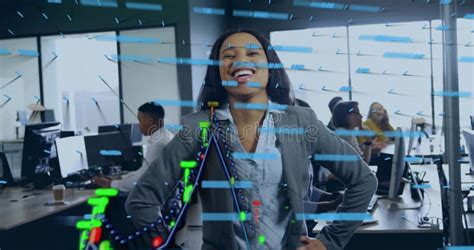 In Office Professional Working With Animation Data Visualization