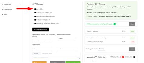How To Add An Spf Record To A Domain In My Autospf App Automatic Spf Management