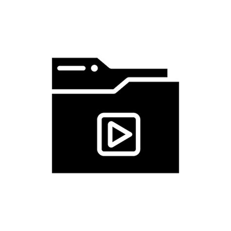 Premium Vector Multimedia Files Icon Set Video Music Archive Vector Symbol In A Black Filled