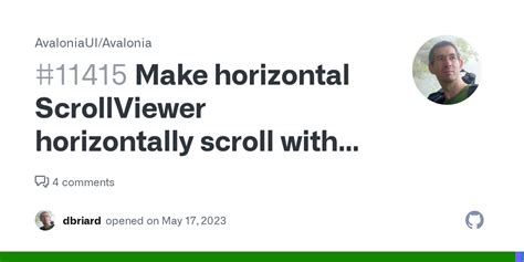 Make Horizontal Scrollviewer Horizontally Scroll With Pointer Wheel · Issue 11415 · Avaloniaui