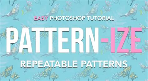 Tutorial Time Repeatable Patterns Graphic Design Ideas