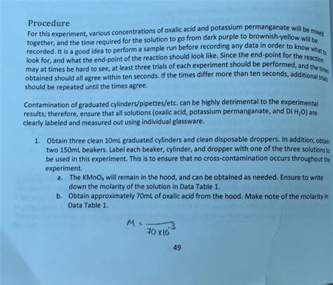 Chemical Kinetics Lab Chegg