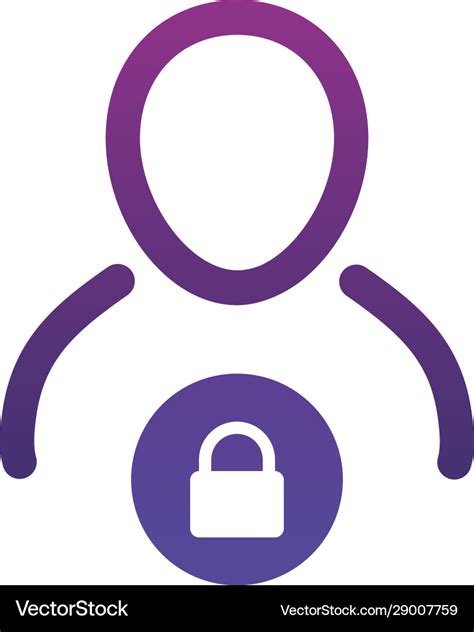 User Login Or Authenticate Icon Personal Vector Image