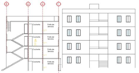 House Sectional Elevation Autocad File Free